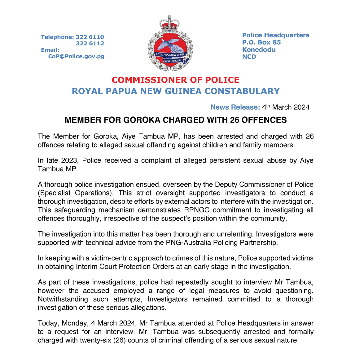 Royal Papua New Guinea Constabulary